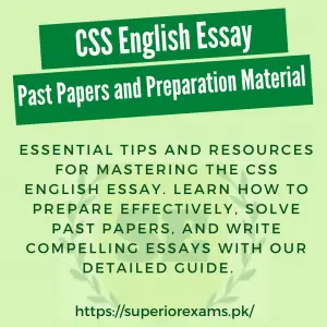 CSS English Essay Complete Guide With Free Preparation Material